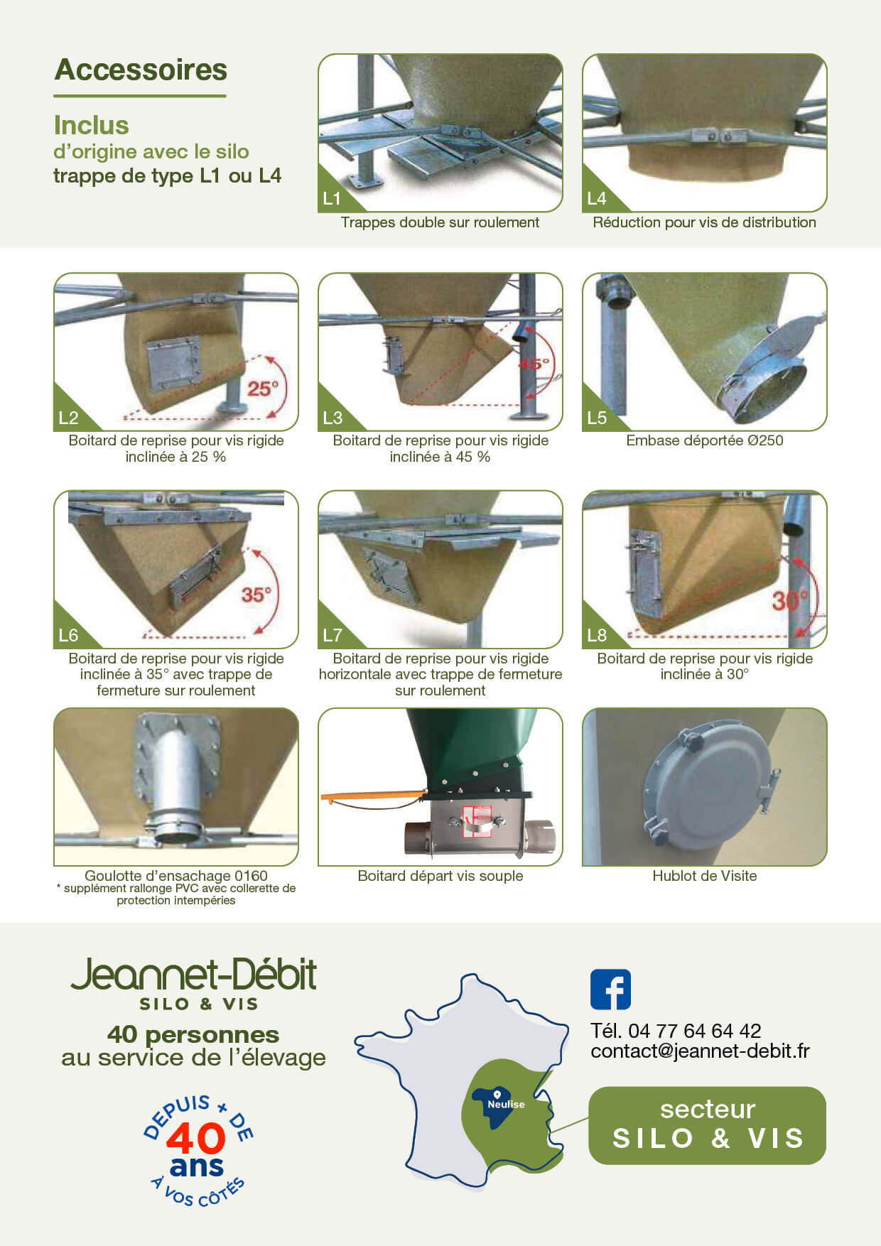 Silo & Vis | Jeannet-Débit | Delaval - Équipements agricole